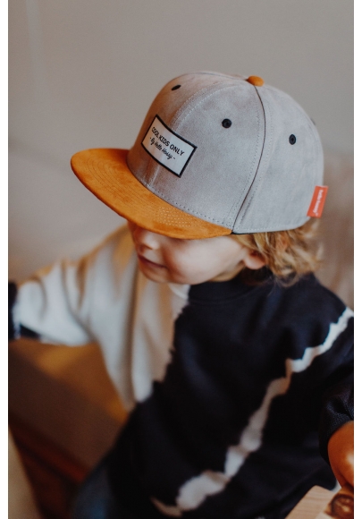 Suede Light Grey Cap - Hello Hossy | HeyLittleBaby